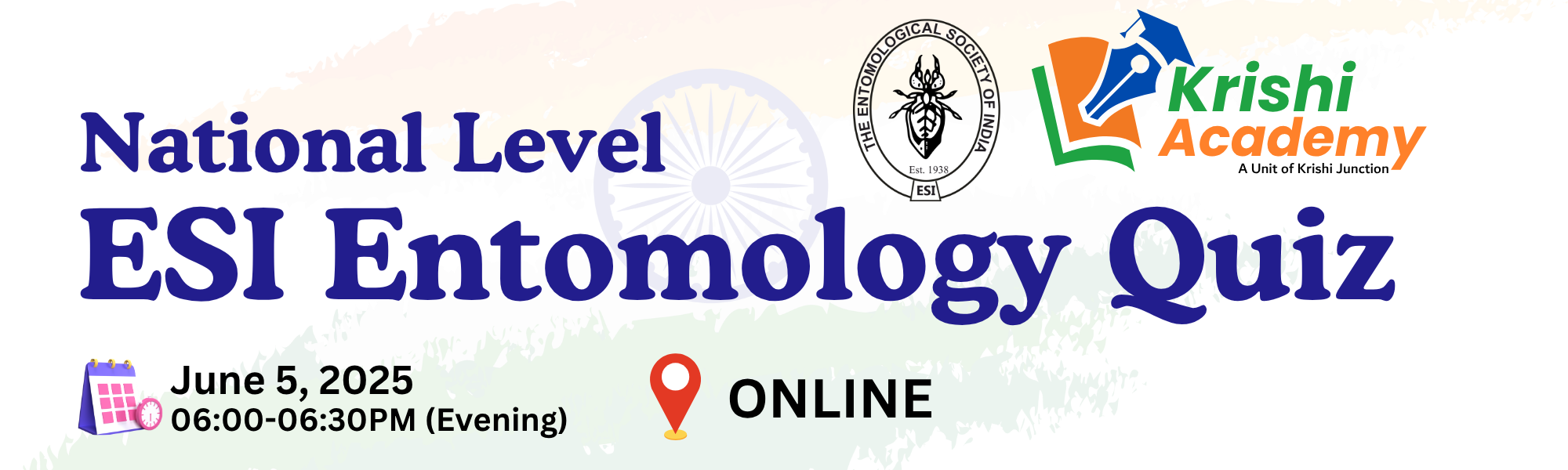 Registration Form::National Level ESI-Entomology Quiz